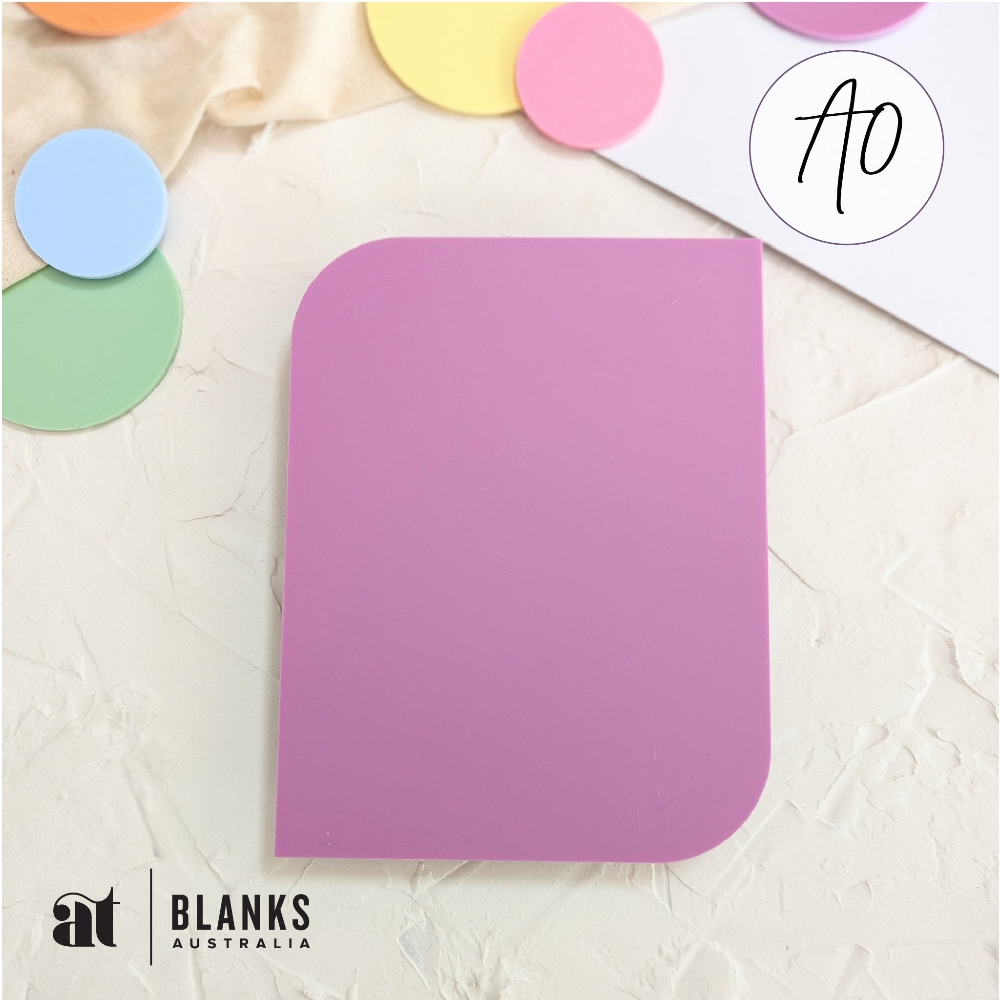 Rectangle Acrylic Blanks Adjacent Rounded – AT Blanks Australia