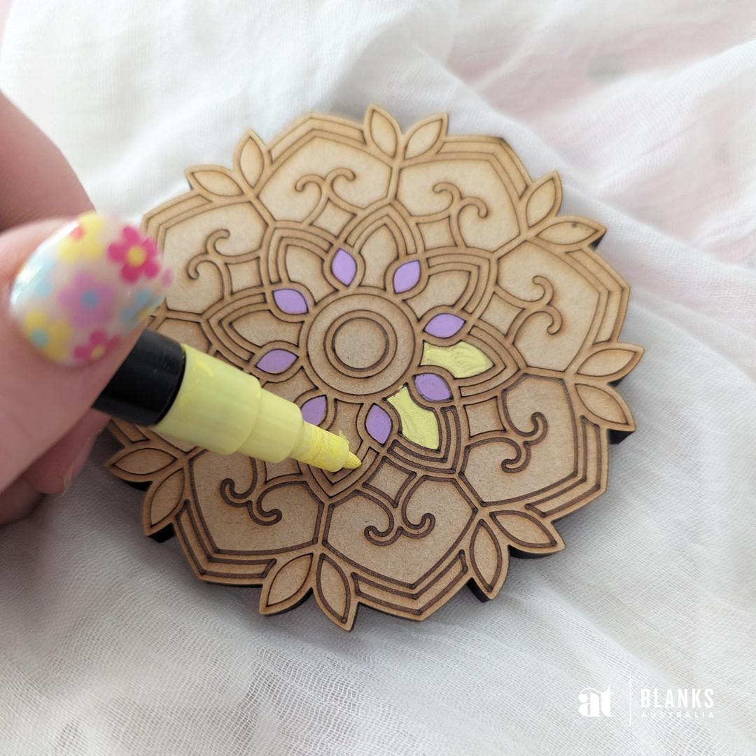 DIY - Mandala Coaster – AT Blanks Australia