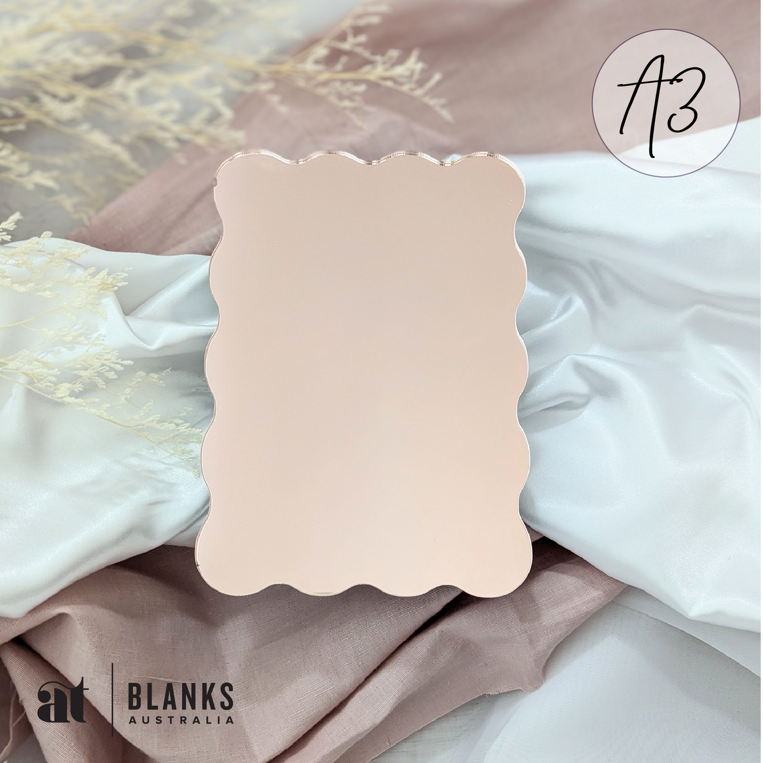 Wavy Rectangle Acrylic Blank Shapes | – AT Blanks Australia
