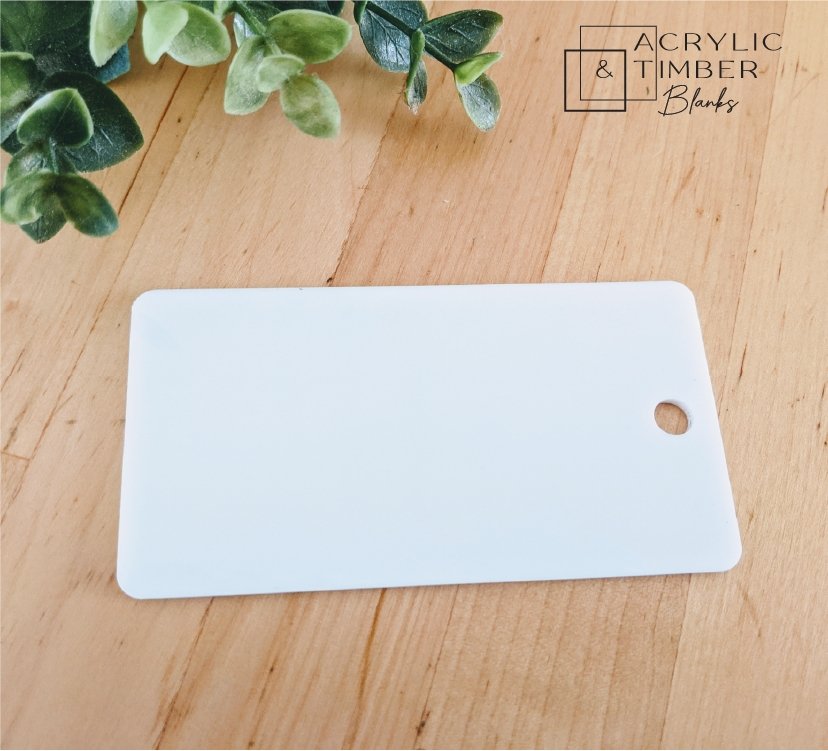 Acrylic Blank | Acrylic Tag (5 pack) - Style 7 – AT Blanks Australia