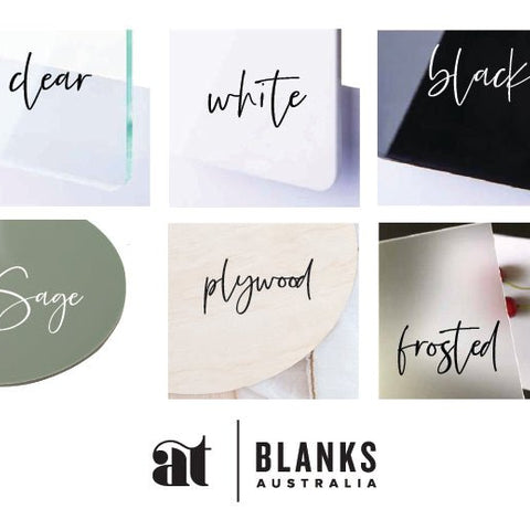 Number Blank - For countdown plaques | Acrylic Blanks – AT Blanks Australia