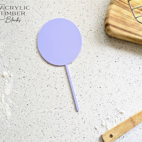 Pastel Acrylic Cake Topper - Circle | Craft Blanks – AT Blanks Australia