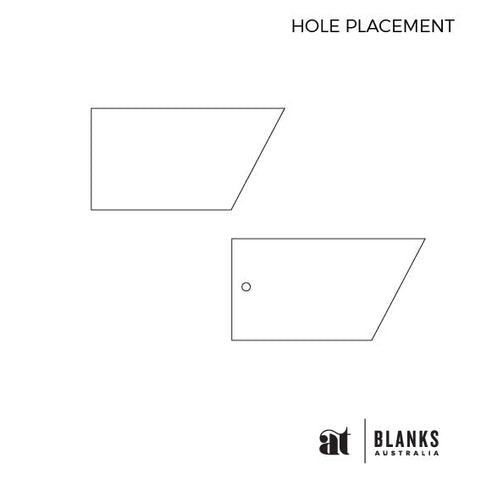 Pointed Rectangle Place card | Standard | Craft Blanks – AT Blanks ...