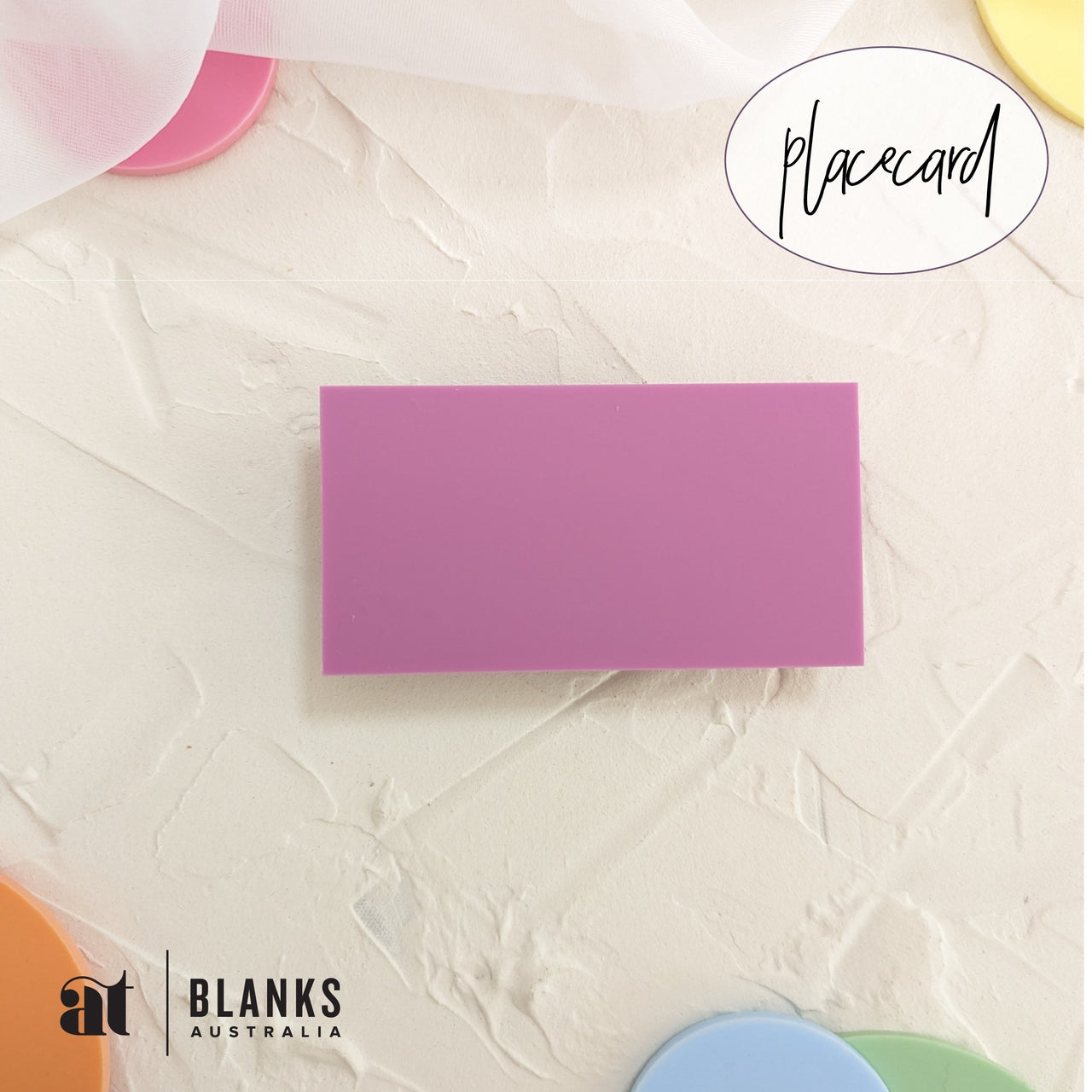 Rectangle Place card | Pastel | Craft Blanks – AT Blanks Australia