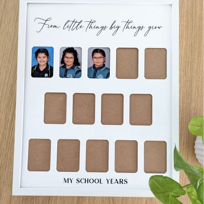 School Years - Photo Frame Blank Insert | Craft Blanks – AT Blanks ...