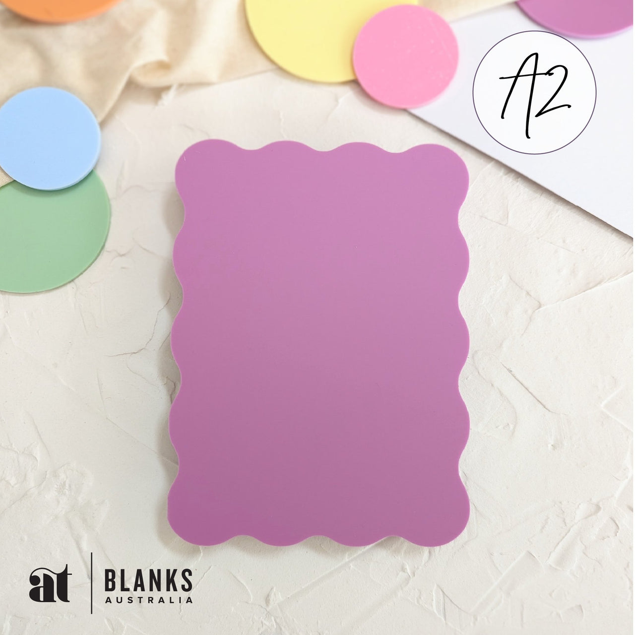 Wavy Rectangle Acrylic Blank Shapes | – AT Blanks Australia